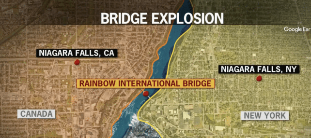 Car Rams Into Border Crossing at Niagara Falls Rainbow Bridge and ...